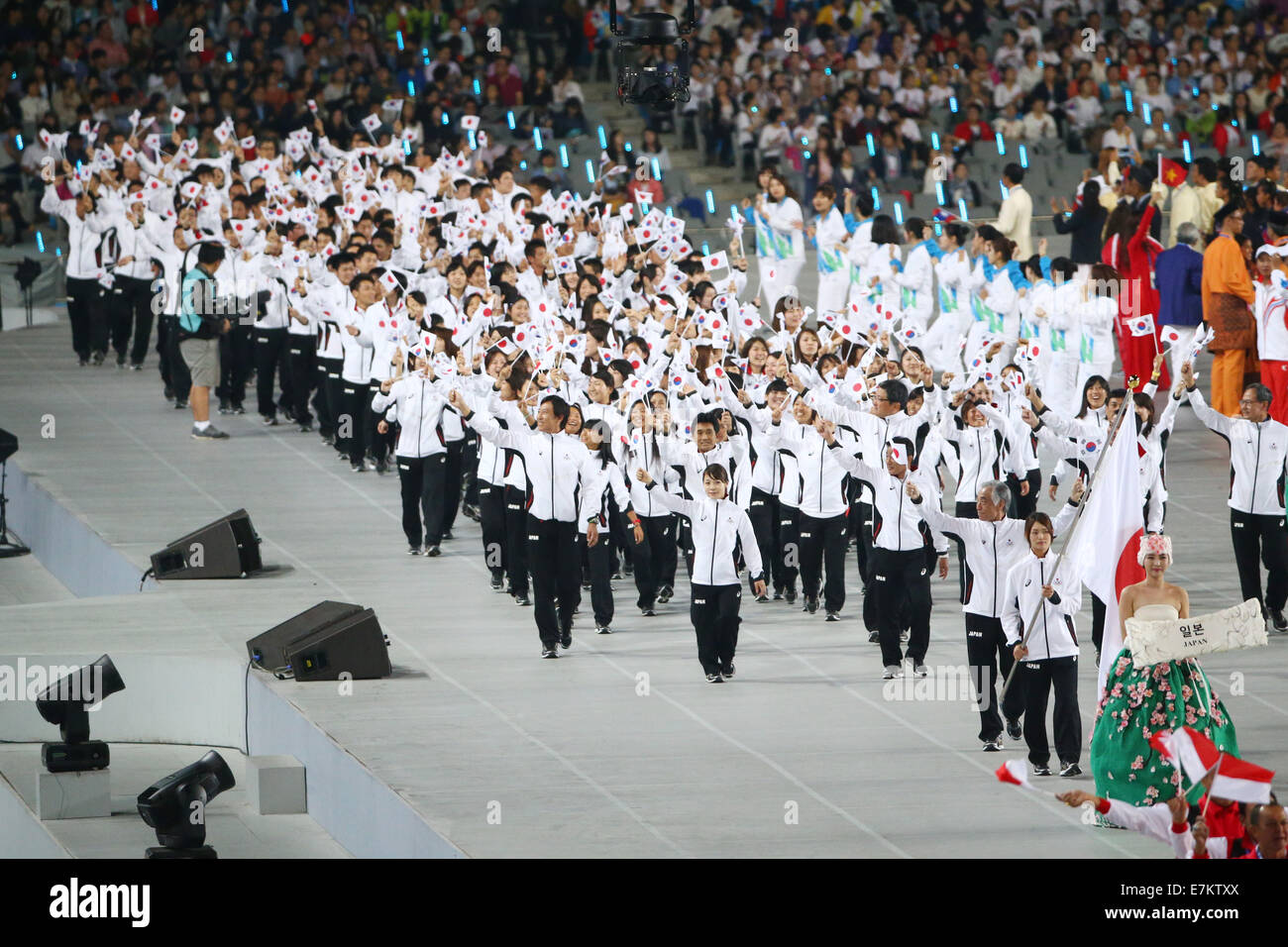 Incheon, South Korea. 19th Sep, 2014. Japan Delegation (JPN) Opening ...