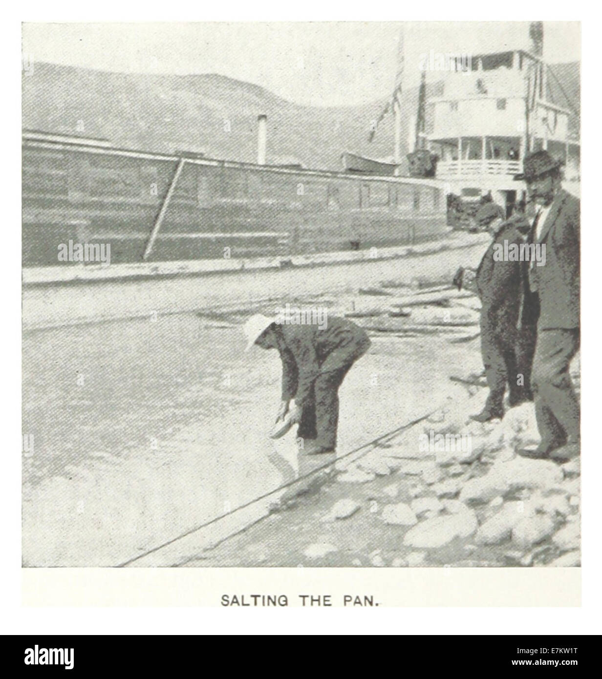 Hitchcock's 1899 drawing, titled 'Salting the Pan', is a detailed ...