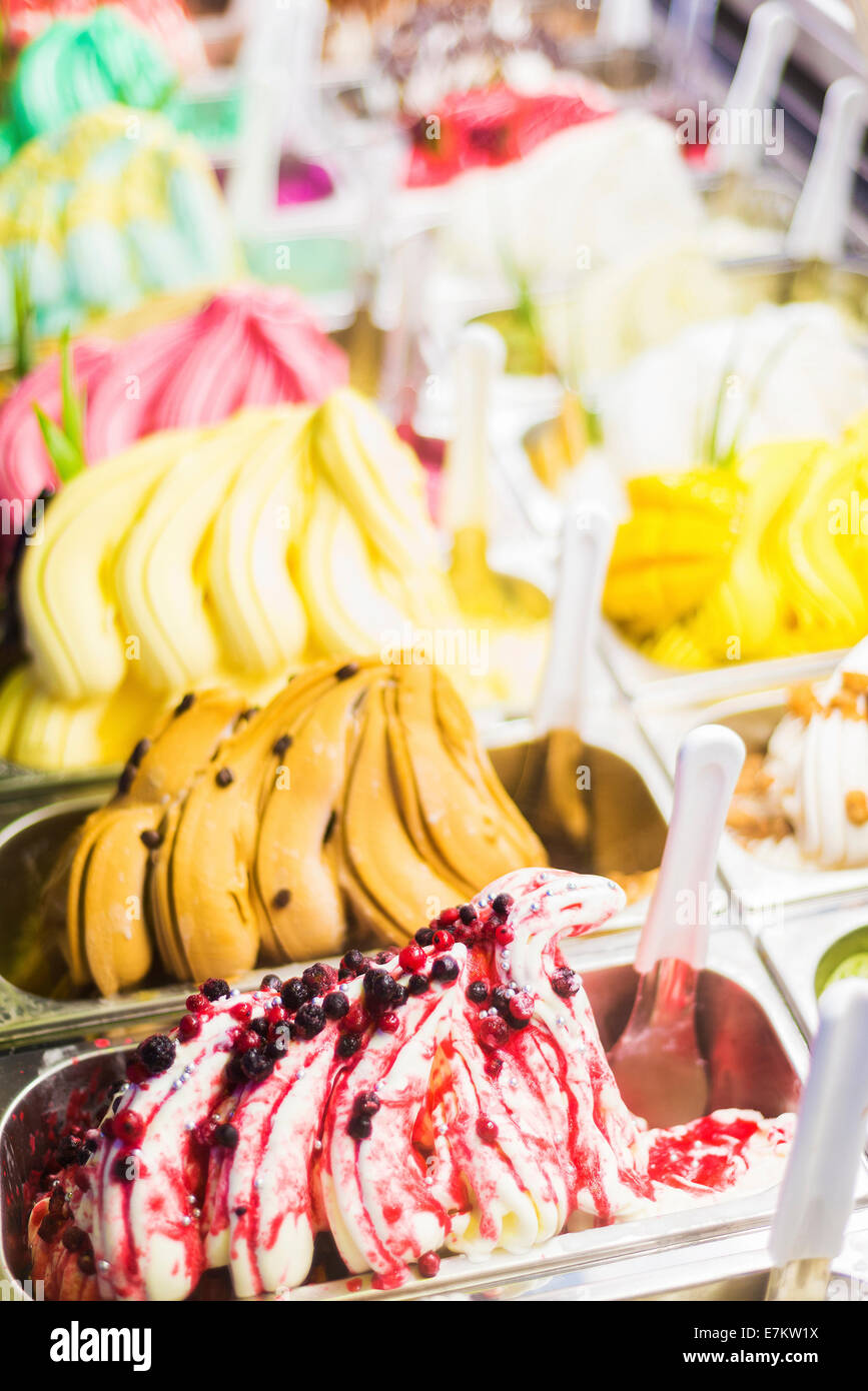 italian gelatto ice cream detail Stock Photo - Alamy