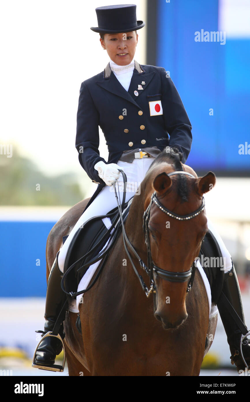 Incheon, South Korea. 20th Sep, 2014. Mayumi Okunishi (JPN) Equestrian ...