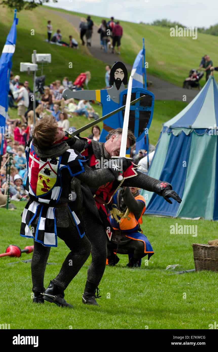 Medieval Knights Jousting Tournament Scottish High Resolution Stock ...