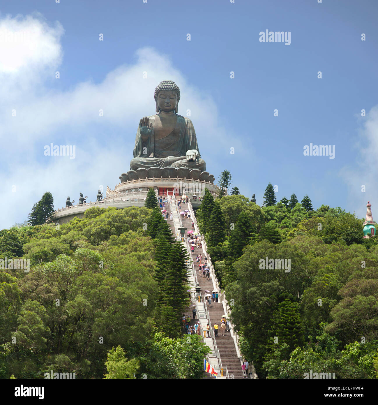 The giant Tian Tan Buddha, Hong Kong Stock Photo - Alamy