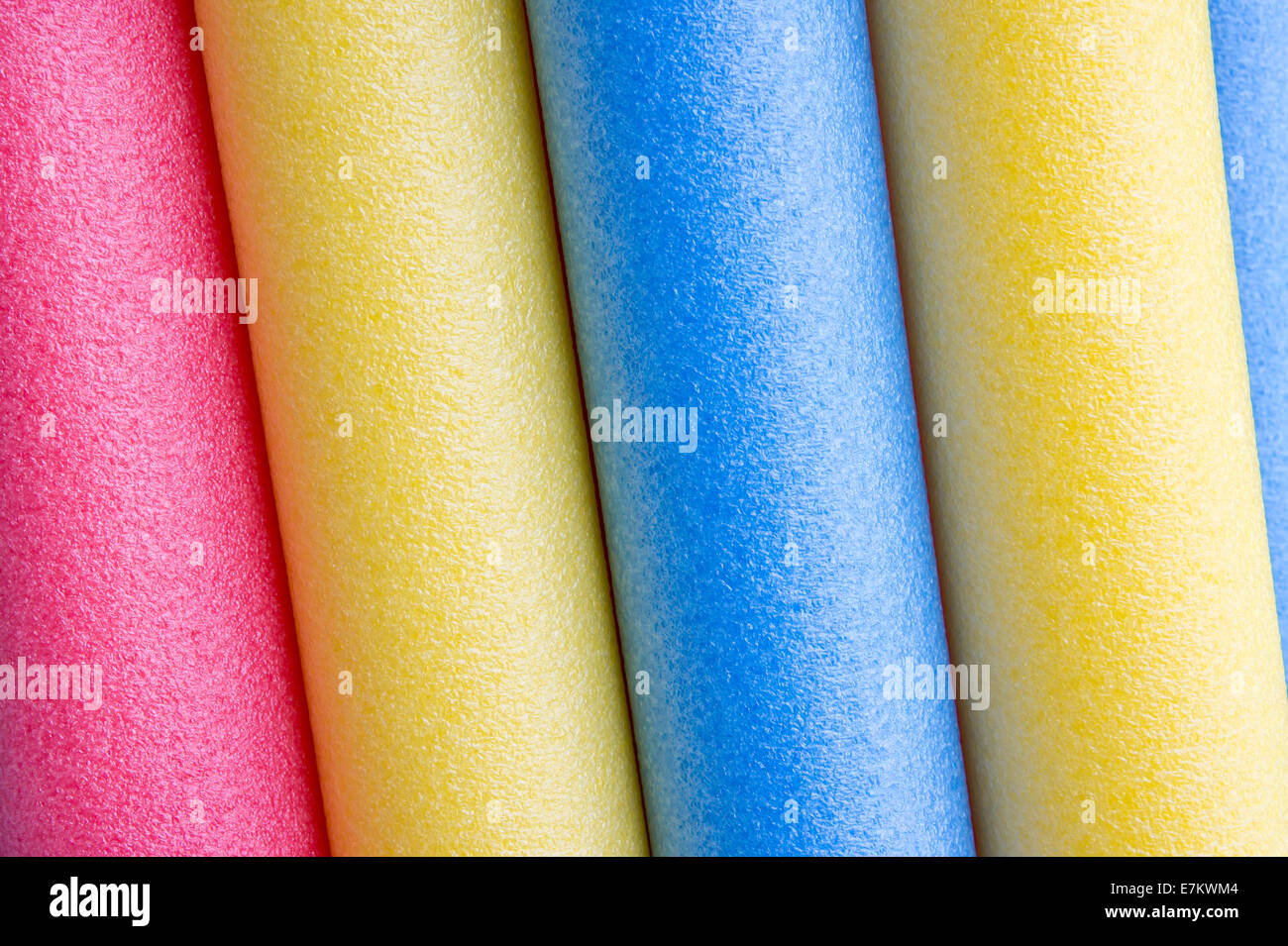 Colorful foam tubes as a background image Stock Photo - Alamy
