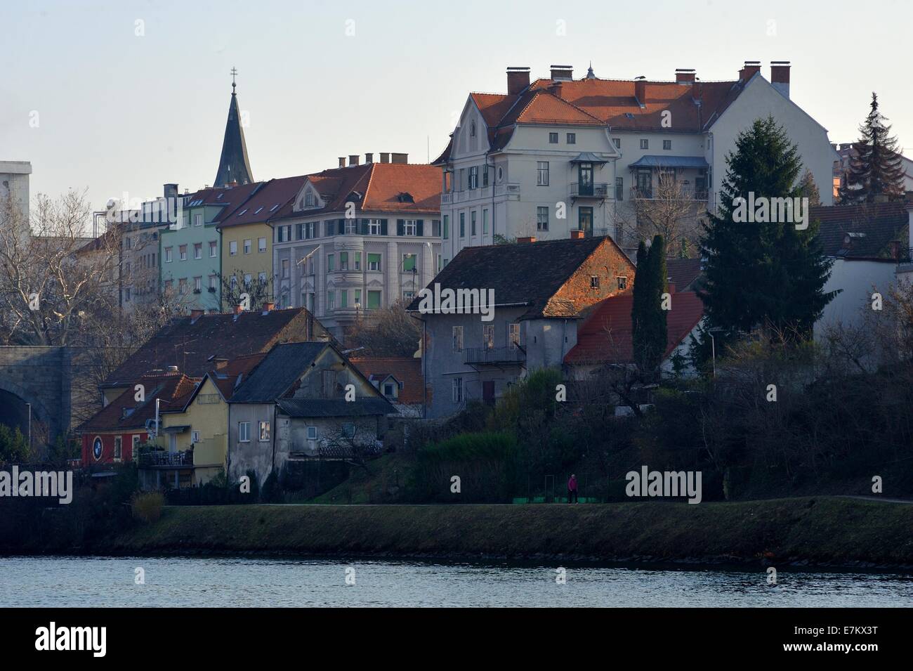 Old town by the River Drava, Maribor, Slovenia Stock Photo - Alamy
