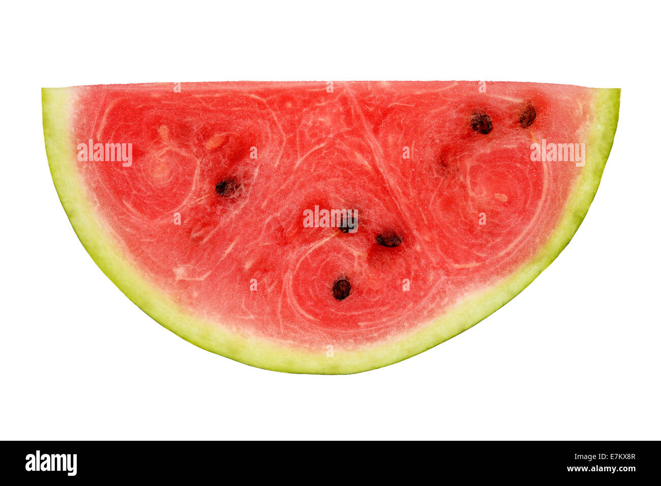 Slice of watermelon isolated on white background Stock Photo - Alamy