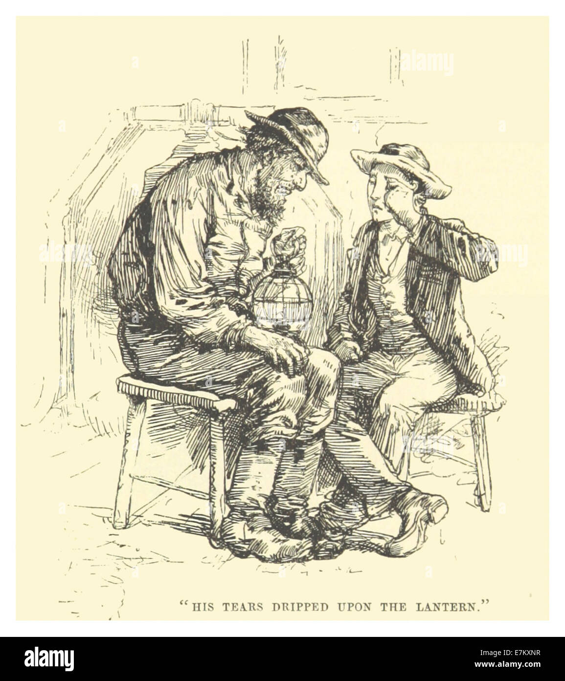 This 1883 drawing by Mark Twain illustrates a scene from his literary ...