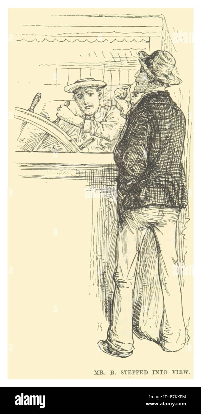This 1883 drawing by Mark Twain shows the character Mr. Bixby from his ...