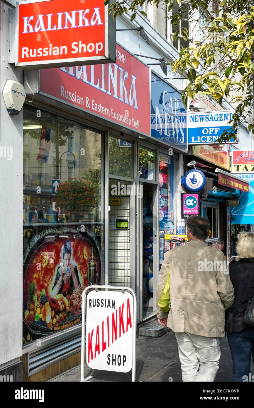 Russian shop and london hi-res stock photography and images - Alamy