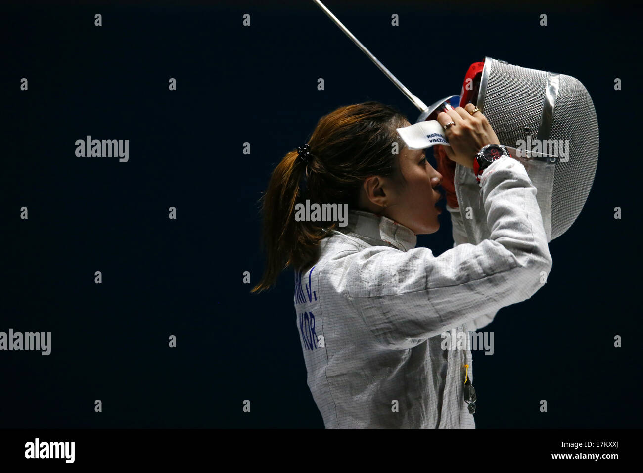 Incheon, South Korea. 20th Sep, 2014. Kim Jiyeon (KOR) Fencing : Women ...