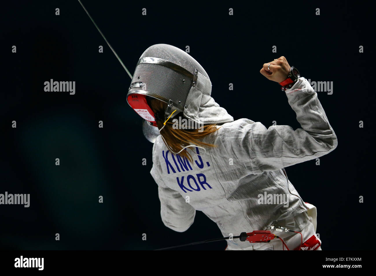 Incheon, South Korea. 20th Sep, 2014. Kim Jiyeon (KOR) Fencing : Women ...
