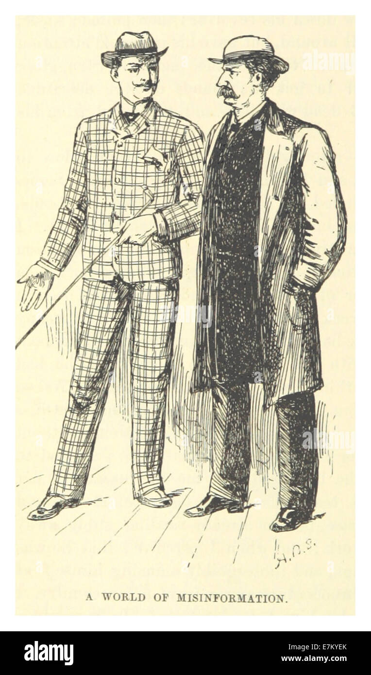 This 1883 illustration by Mark Twain titled *A World of Misinformation ...