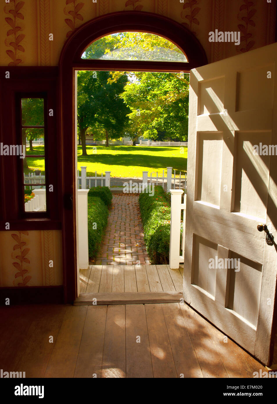 view out the front door Stock Photo - Alamy