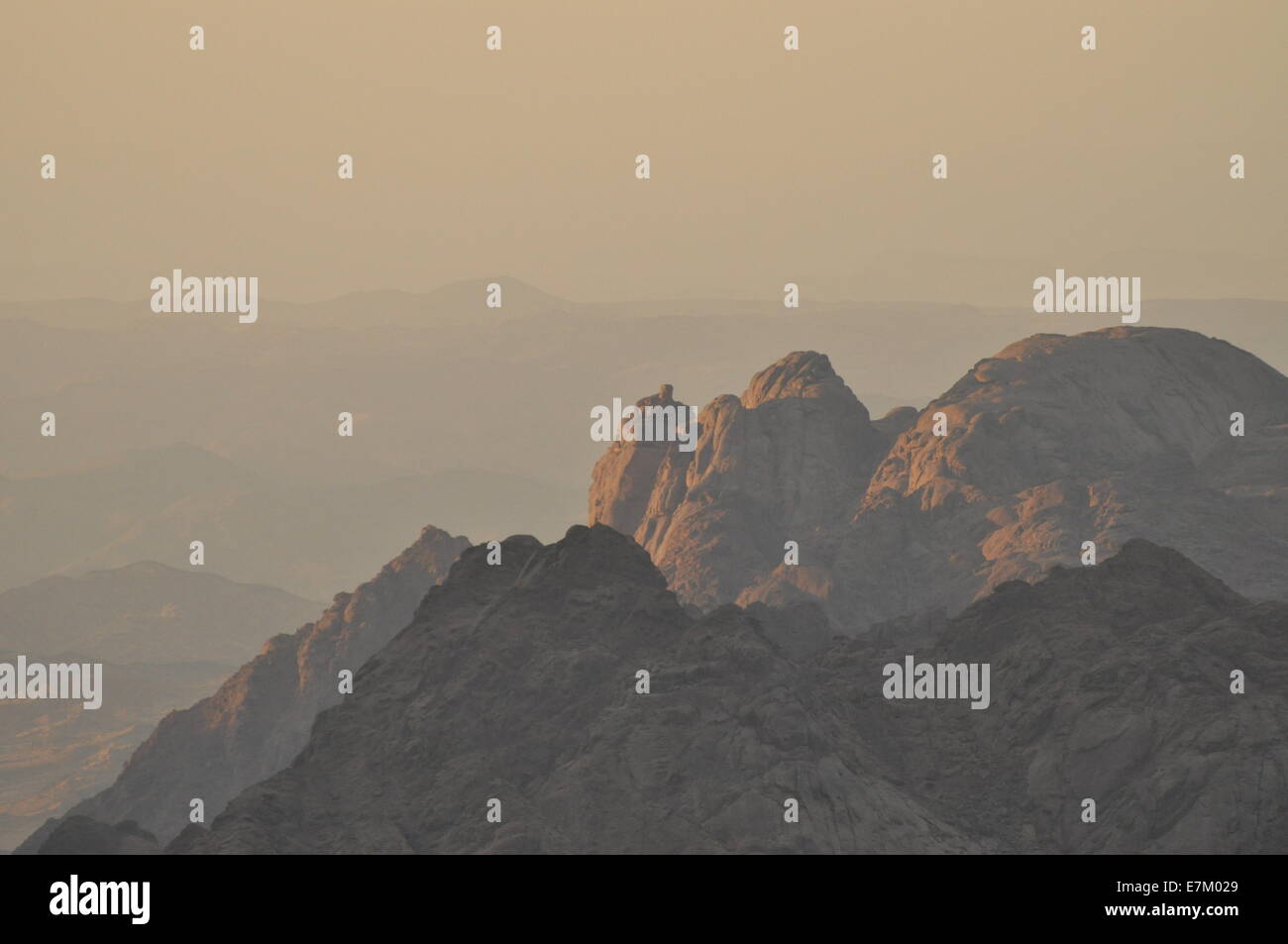 Sinai: the view from Mount Sinai (Jabal Musa Stock Photo - Alamy
