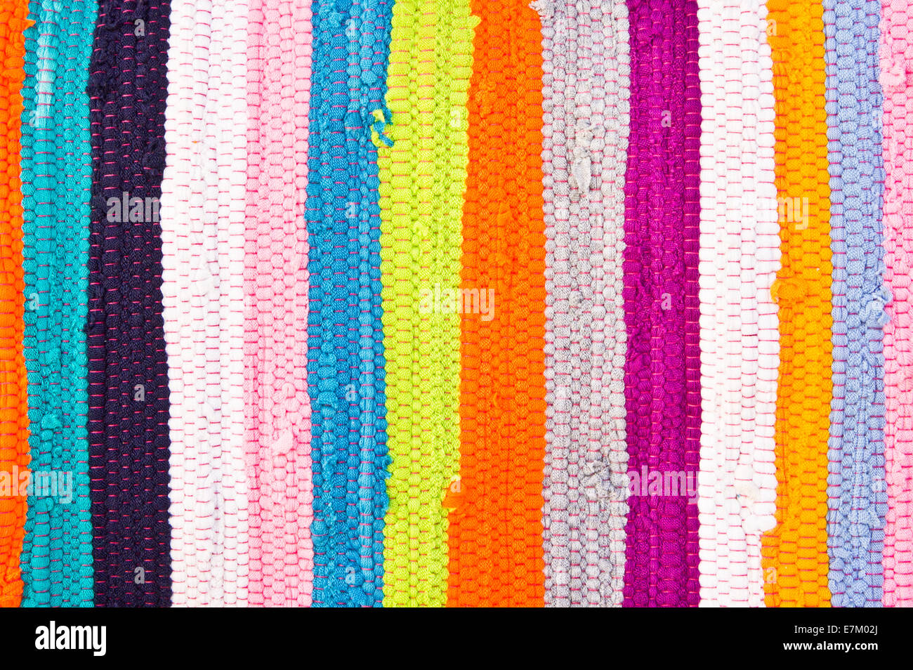Colorful stripey textile as a background Stock Photo - Alamy