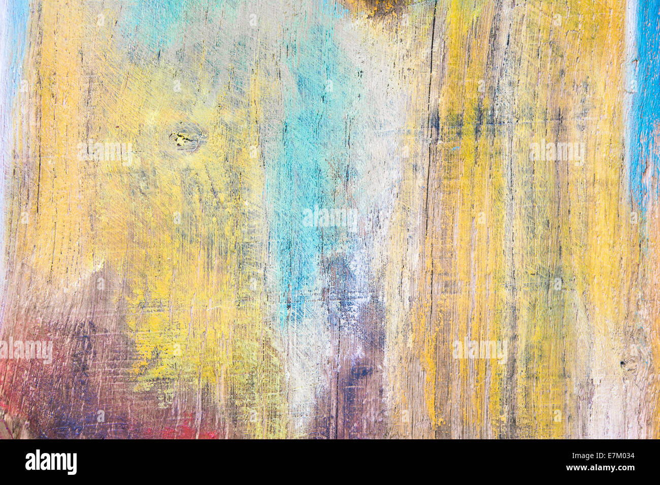 Colorful painted wood as an abstract background Stock Photo - Alamy