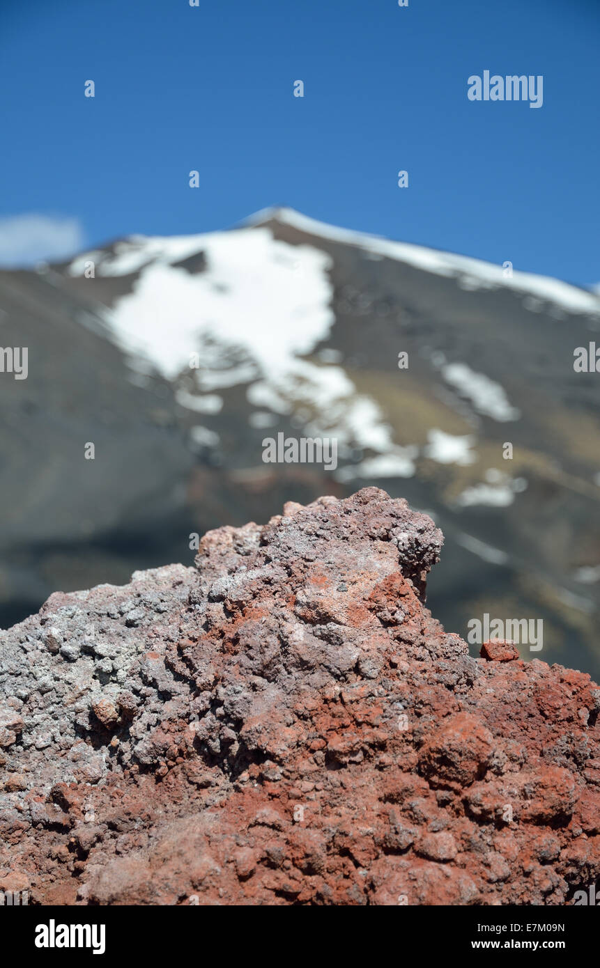 Volcanic rock of the mount Etna Stock Photo - Alamy