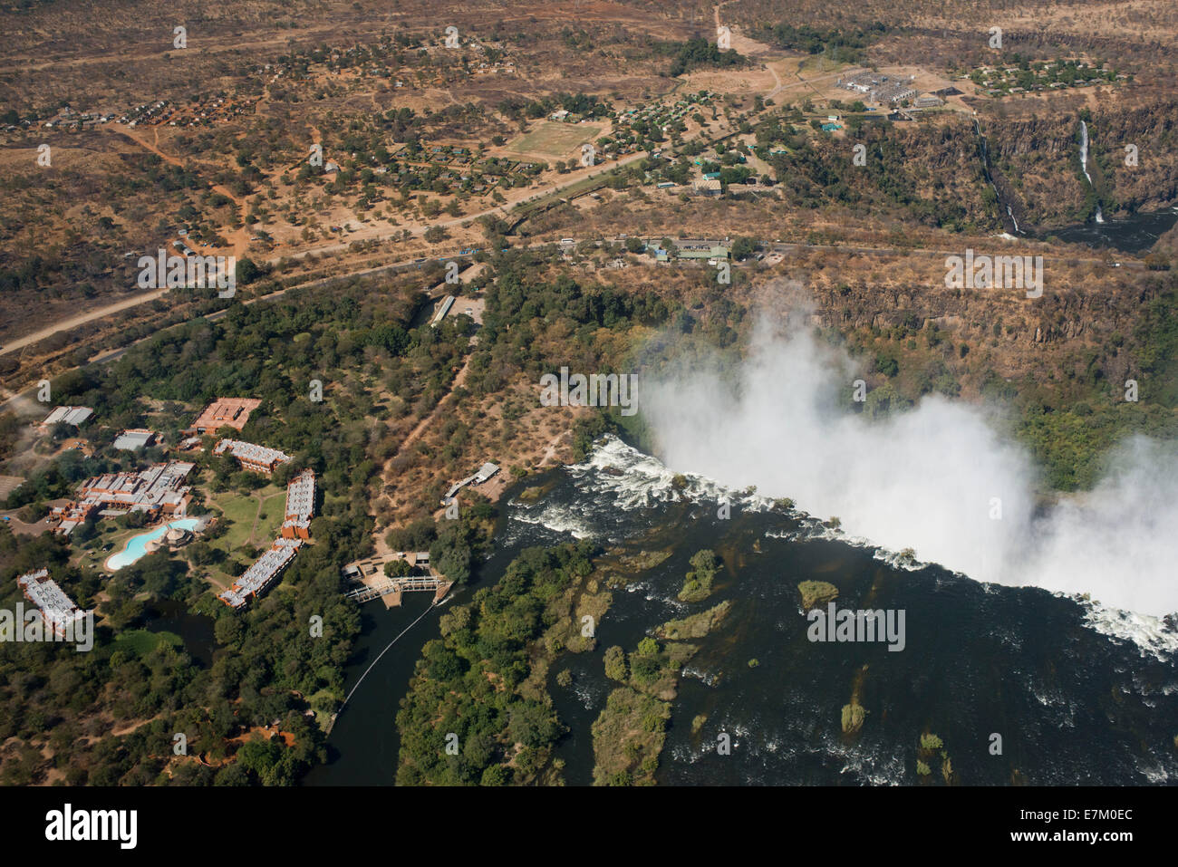 Aerial views of the Victoria Falls. In our minds, there's no better way ...