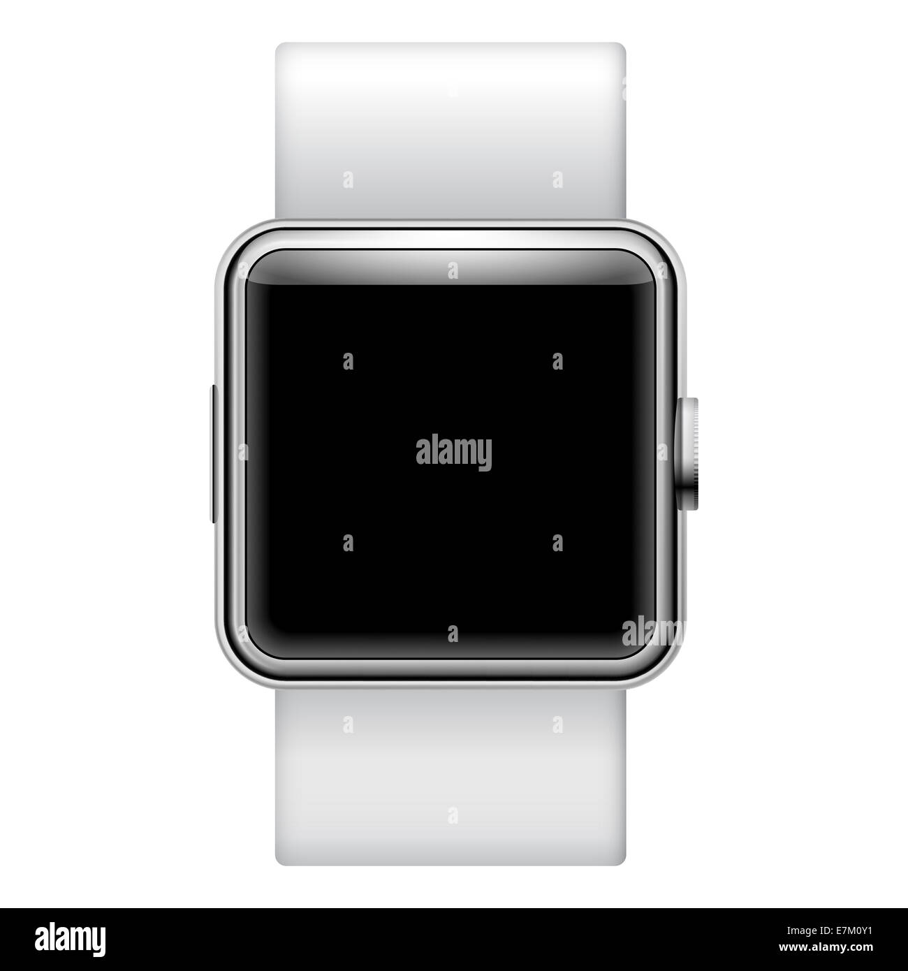 smartwatch ilustration isolated on white background with place for your ...