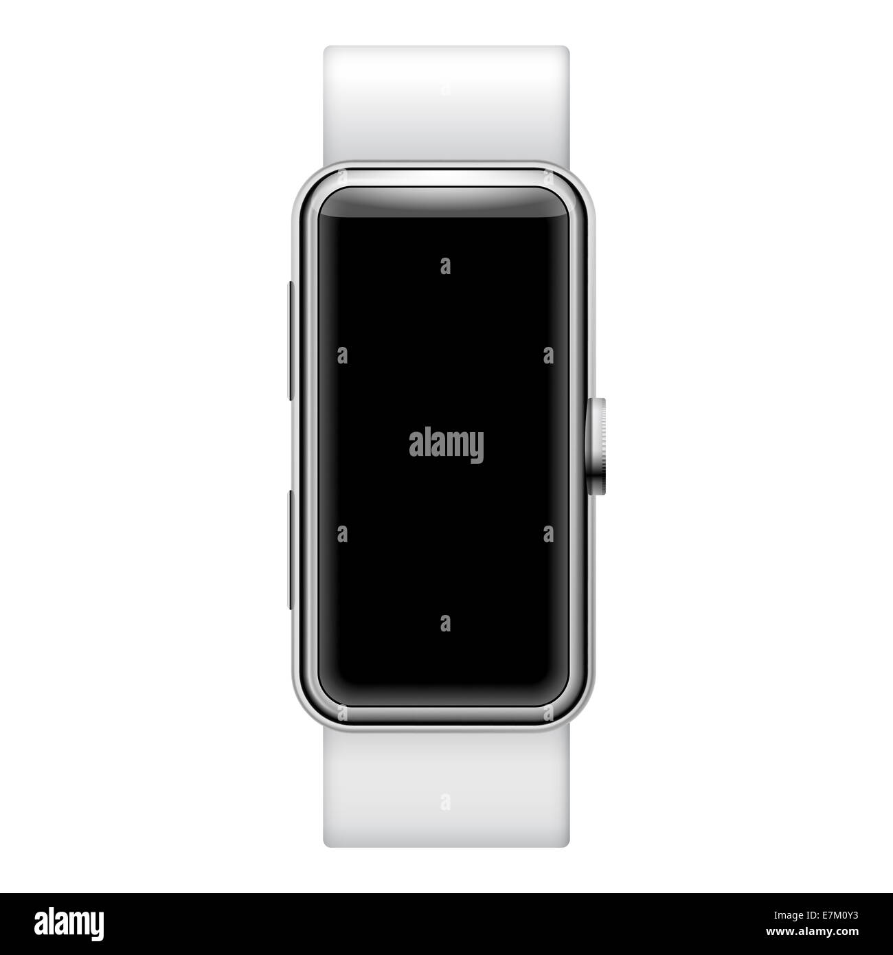 Smartwatch ilustration isolated on white background with place for your ...
