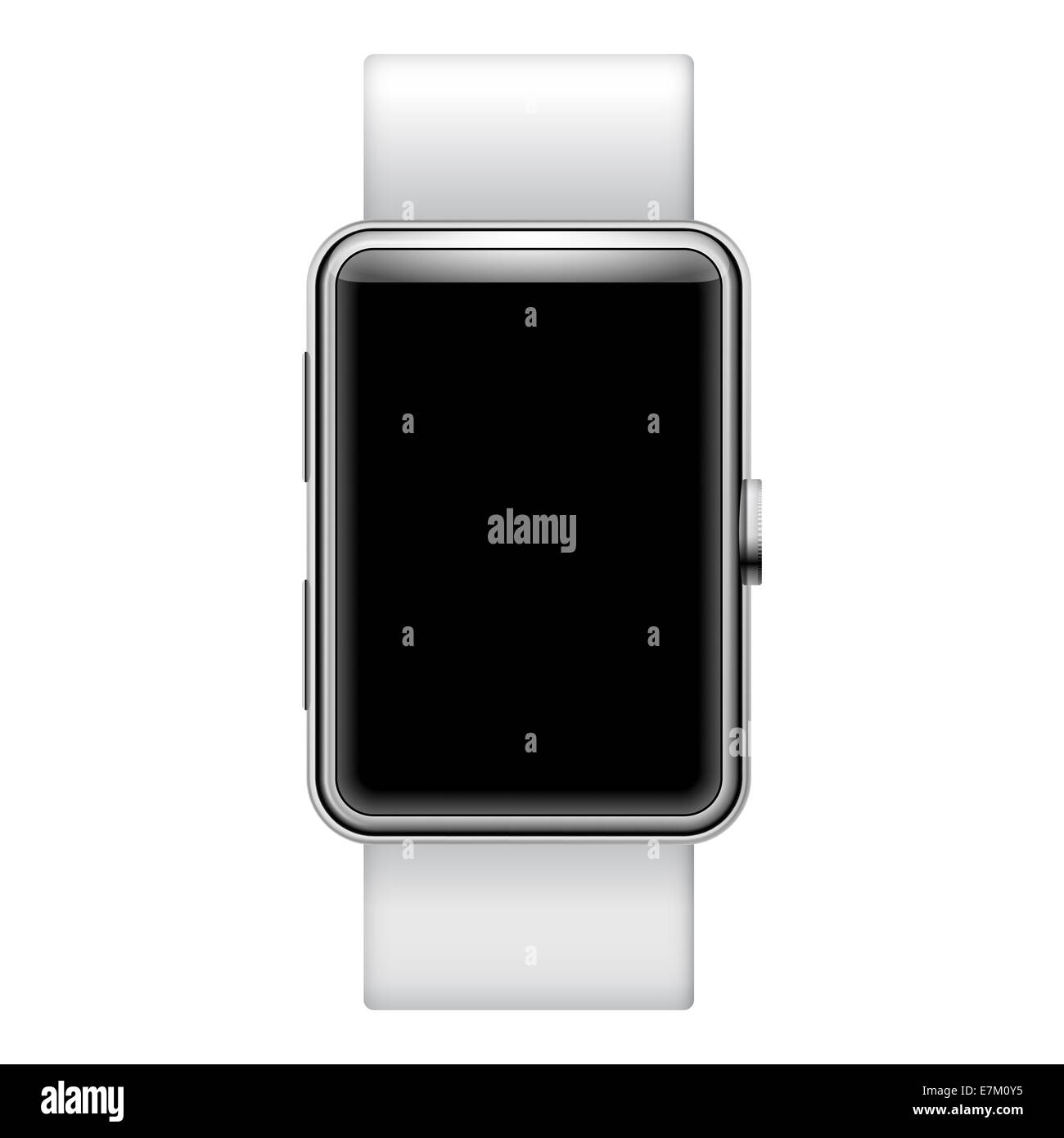 Blank Smartwatch Ilustration with place for your text isolated on white ...