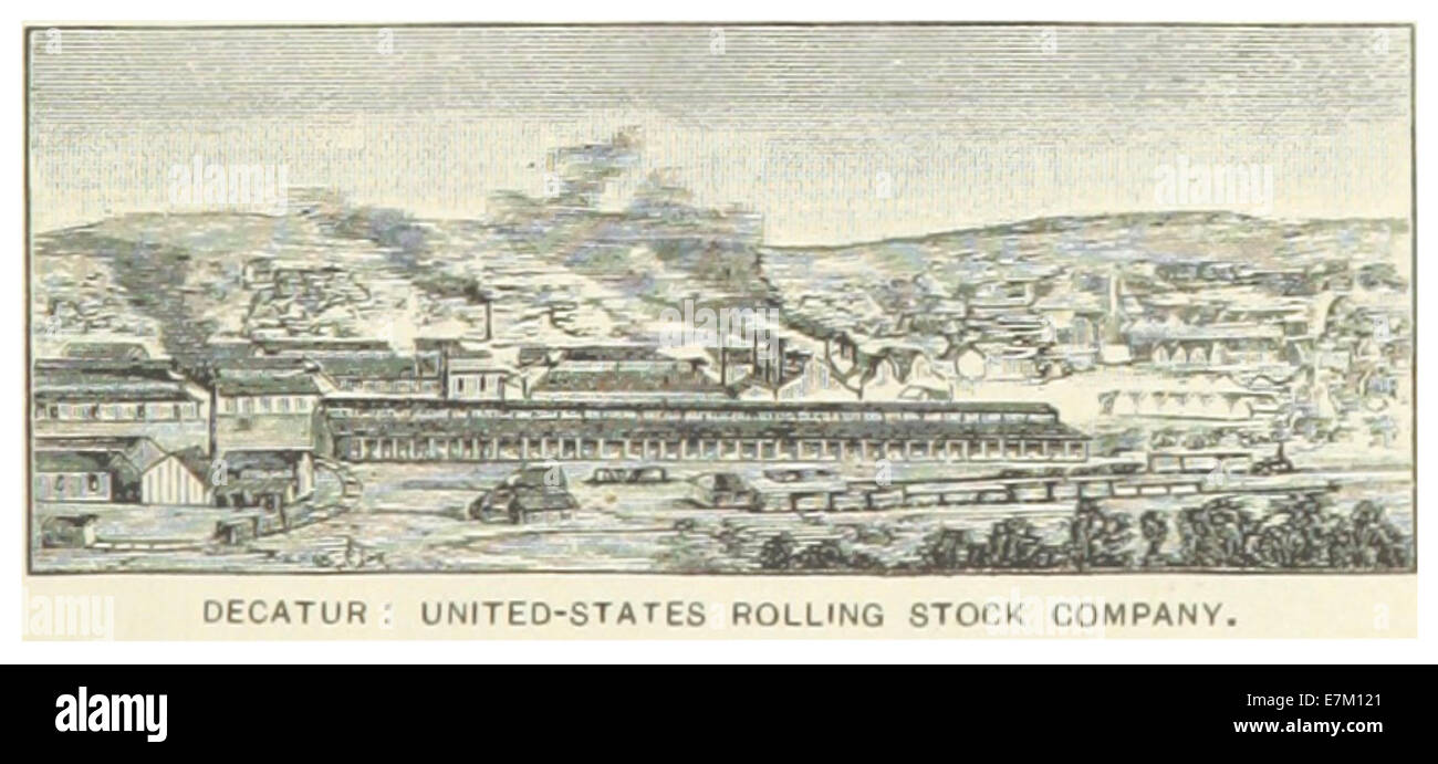 Map of decatur hi-res stock photography and images - Alamy