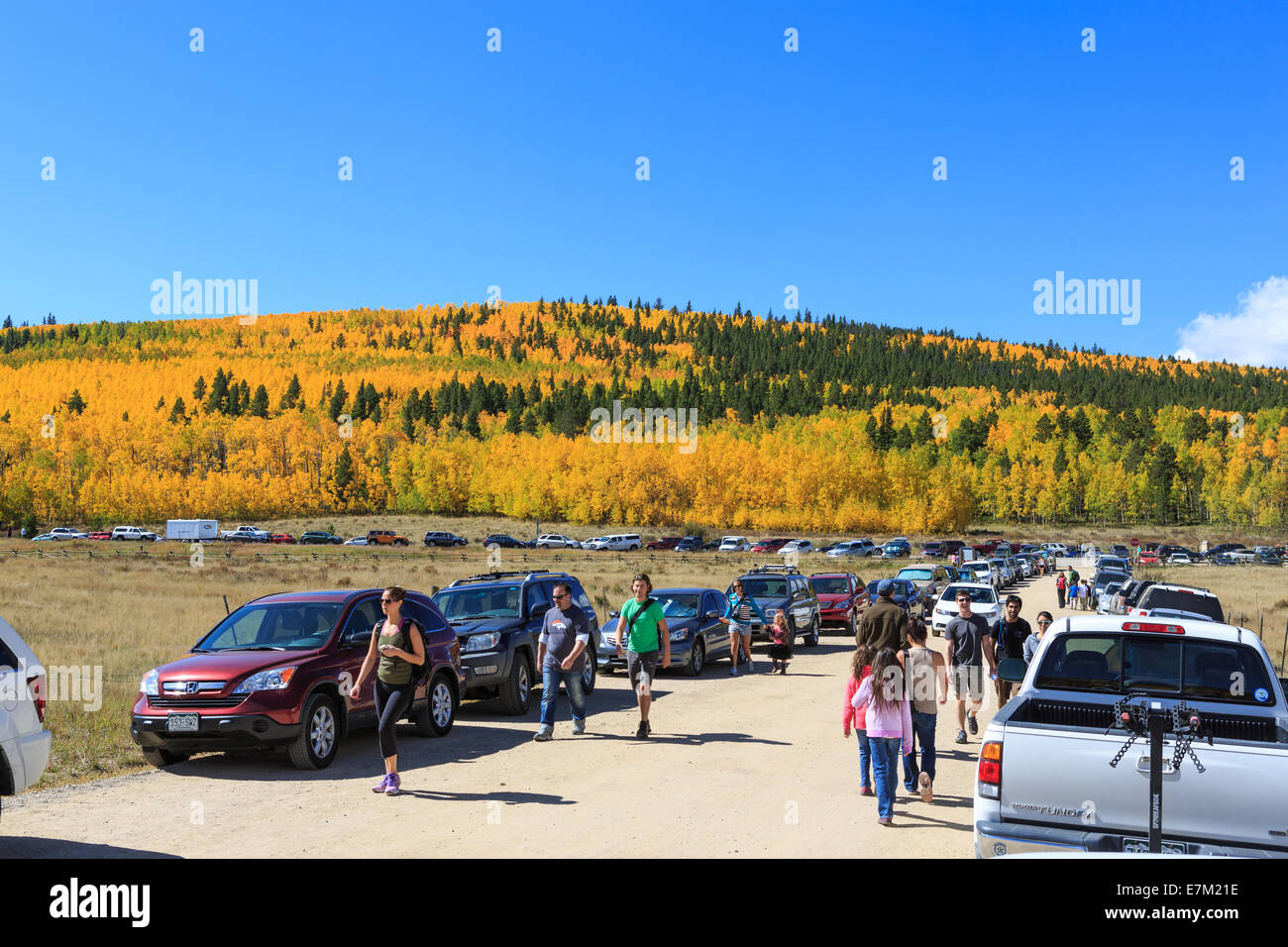 Park County, Colorado USA. 20 September 2014. Crowds from the Denver ...