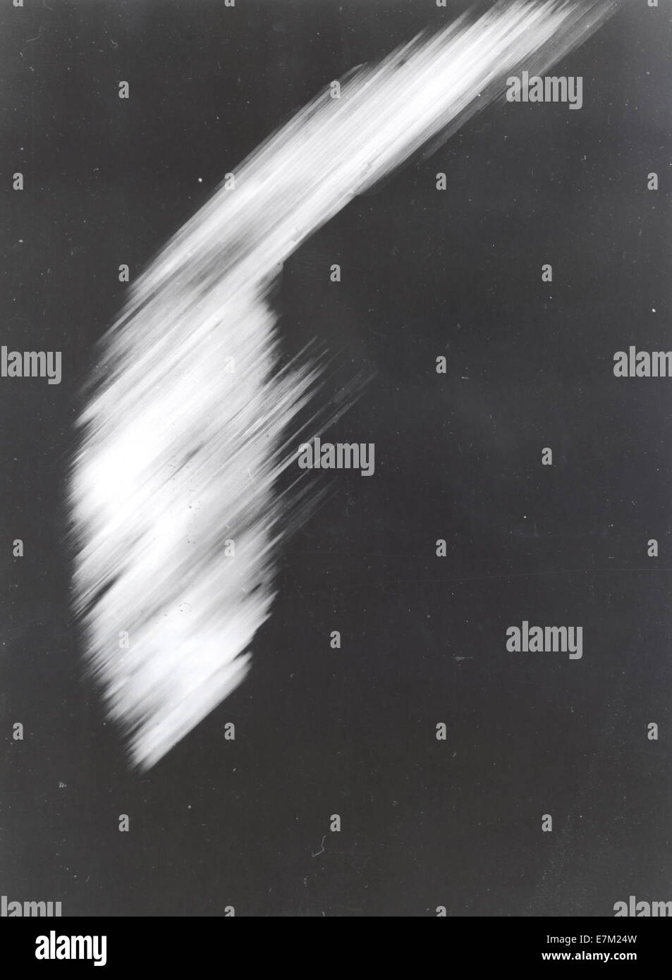 First Picture from Explorer VI Satellite Stock Photo - Alamy