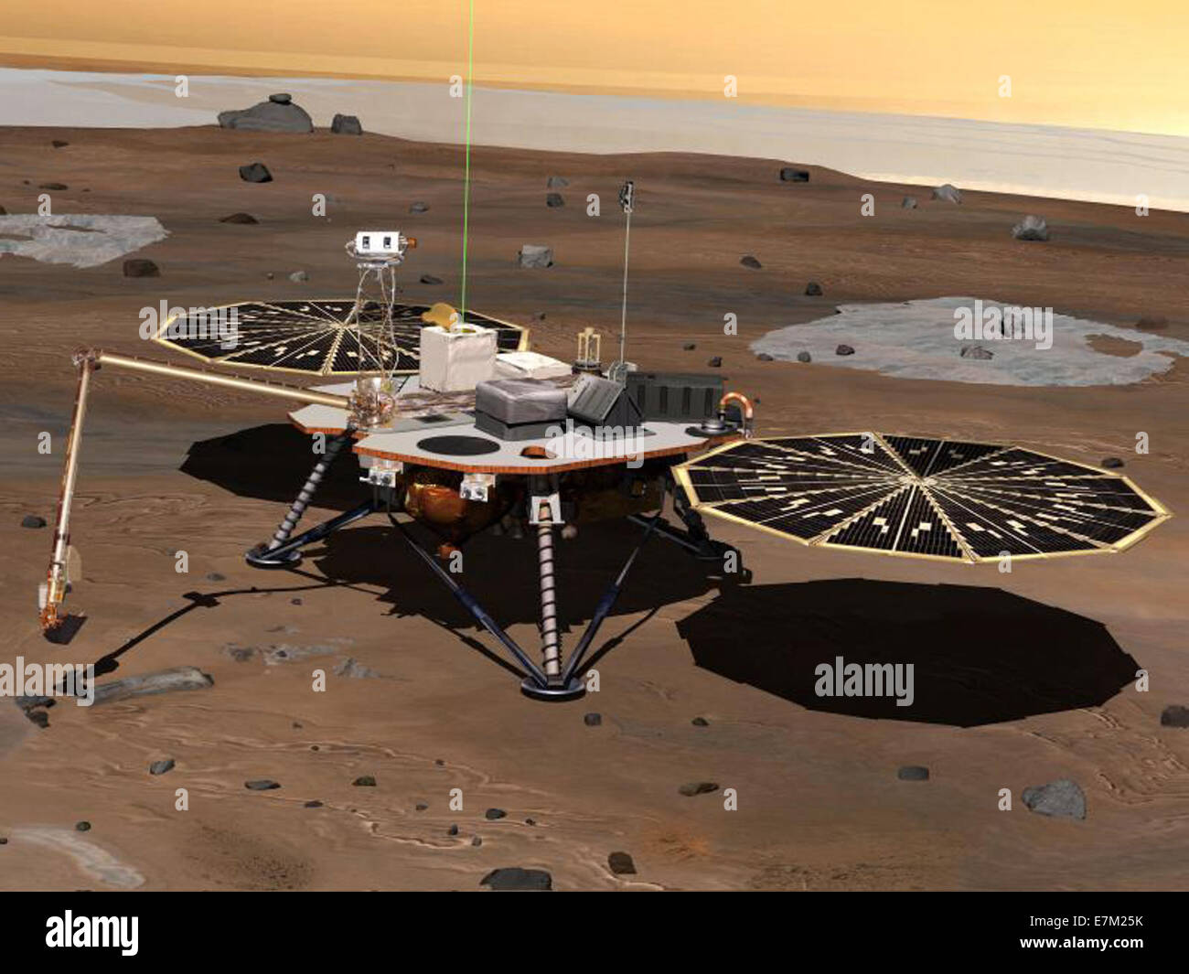 The Phoenix Mars Lander successfully touched down on Mars in 2008 ...