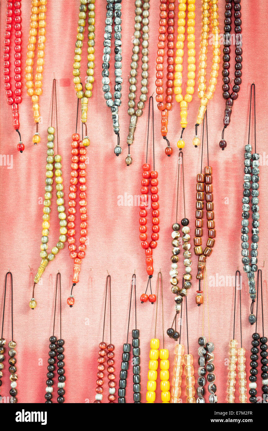 Collection of colorful Greek prayer beads Stock Photo - Alamy