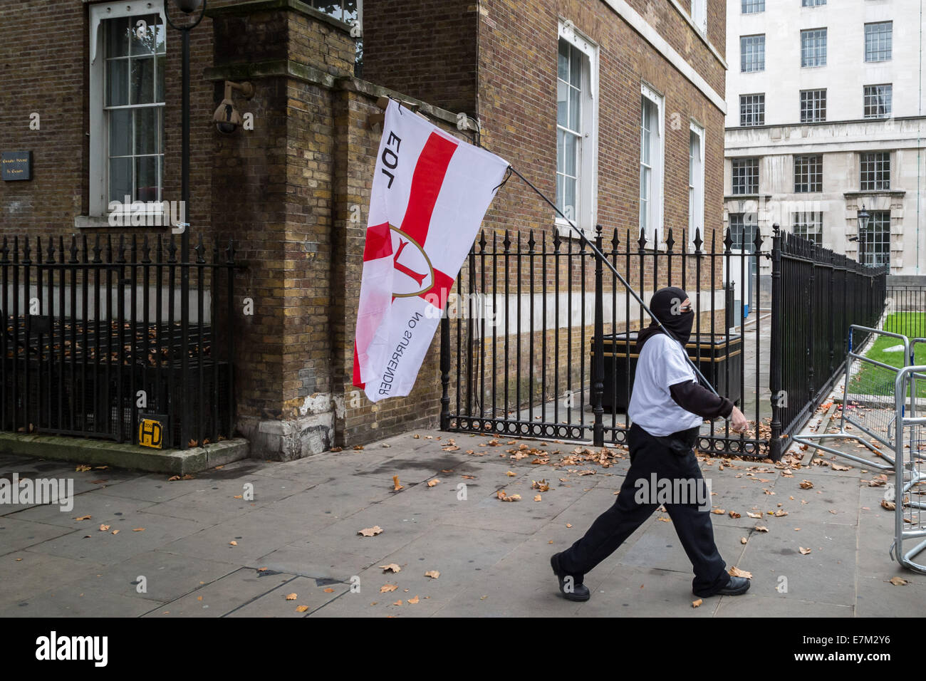 London, UK. 20th Sept, 2014. English Defence League protest march and ...