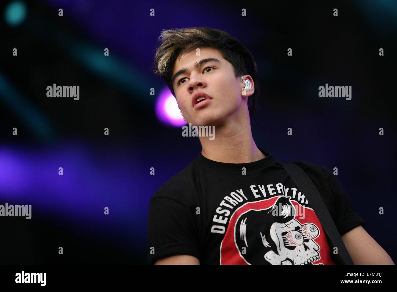 Las Vegas, NV, USA. 20th Sep, 2014. Calum Hood, 5 Seconds of Summer in ...
