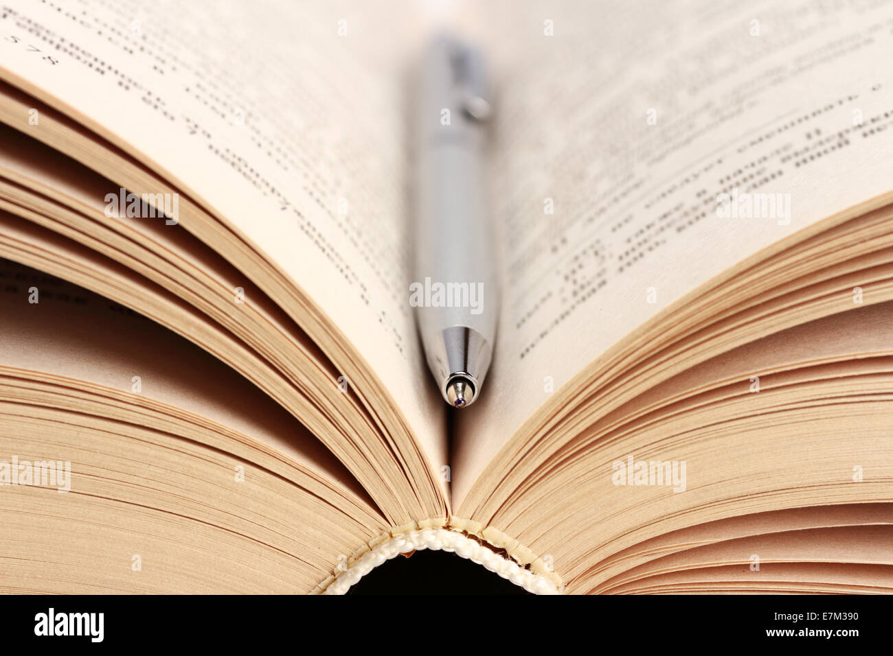 Close up open notebook pencil hi-res stock photography and images - Alamy