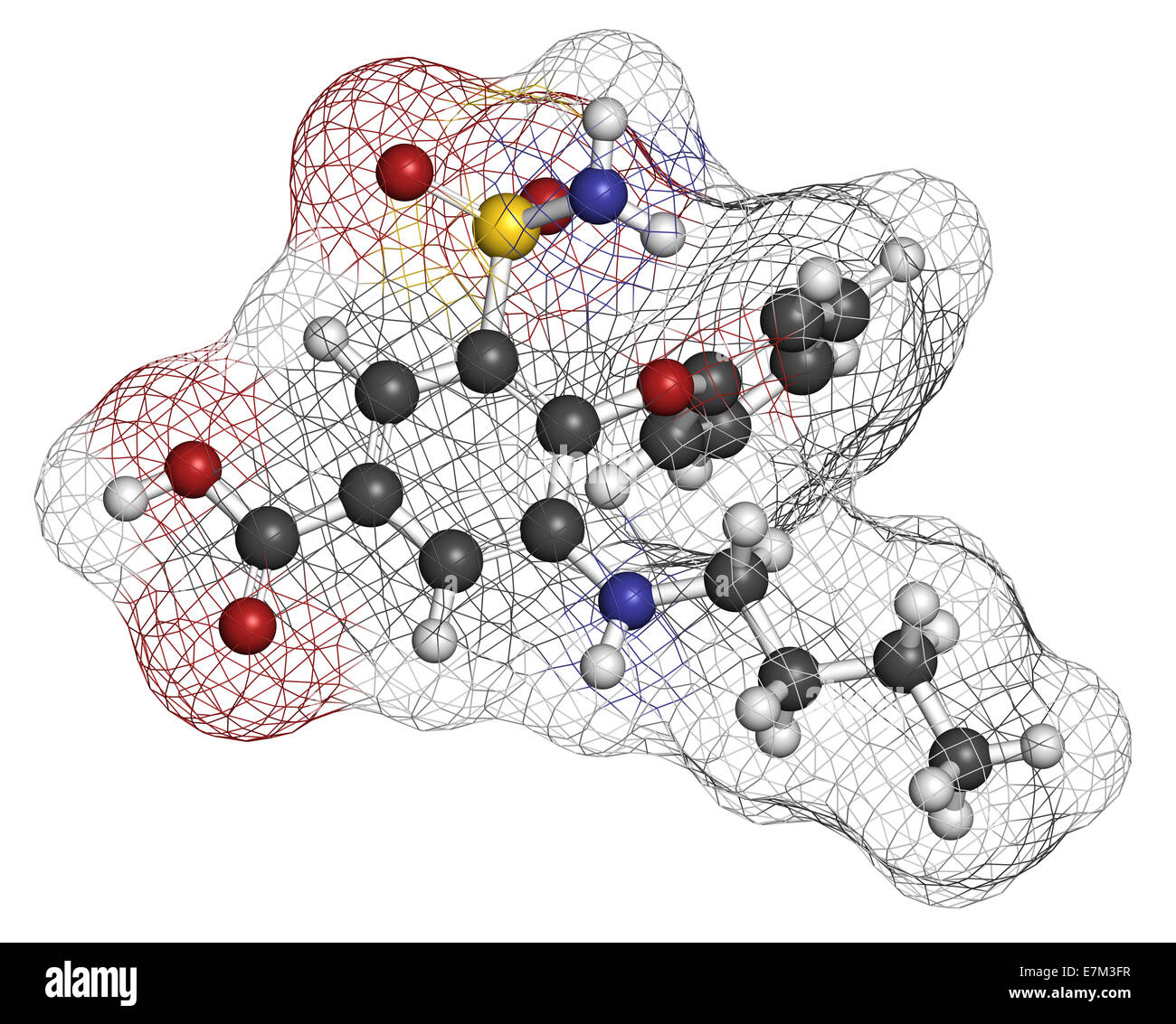 Bumetanide heart failure drug molecule. Loop diuretic, also used for ...