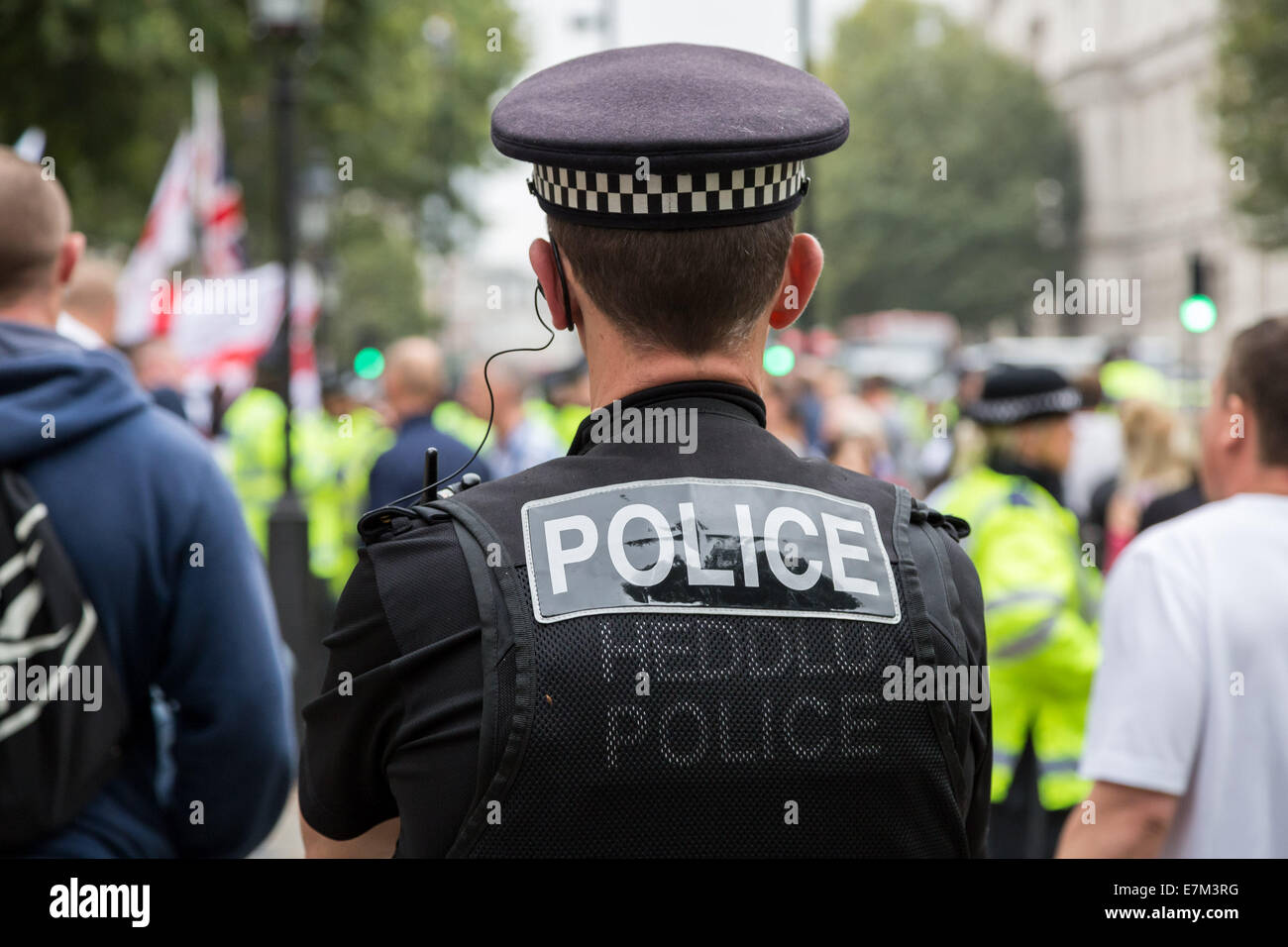 London, UK. 20th Sept, 2014. English Defence League protest march and ...