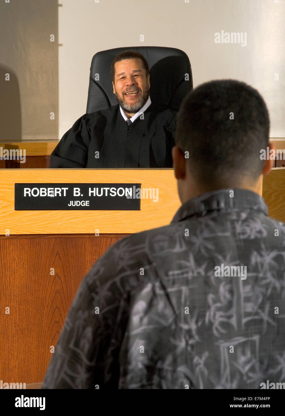 Juvenile judge courtroom hi-res stock photography and images - Alamy