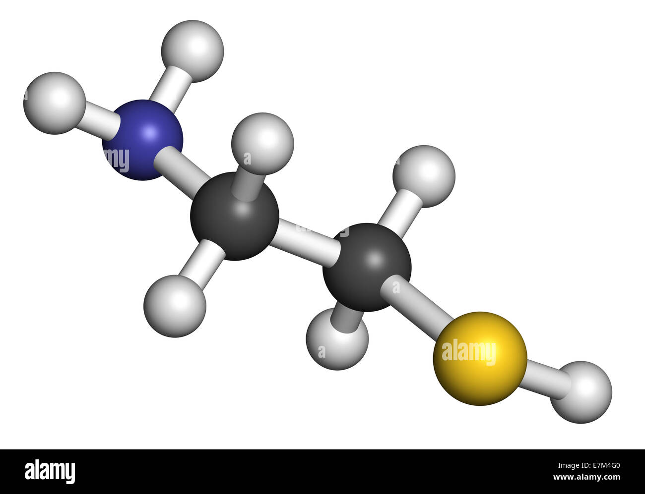 Cysteamine Huntington's disease drug molecule, as the bitartrate salt ...