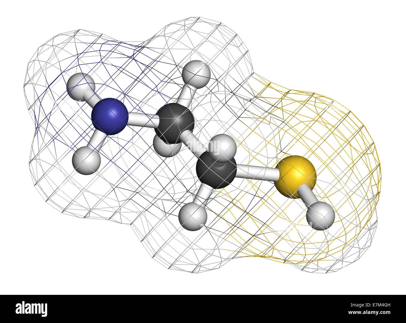 Cysteamine Huntington's disease drug molecule, as the bitartrate salt ...