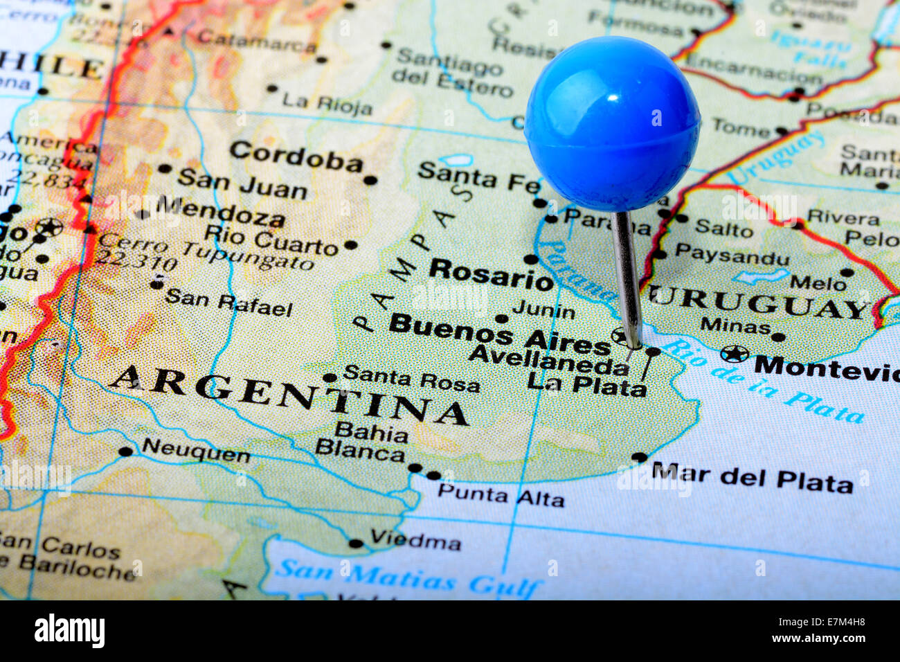 Map of argentina hi-res stock photography and images - Alamy