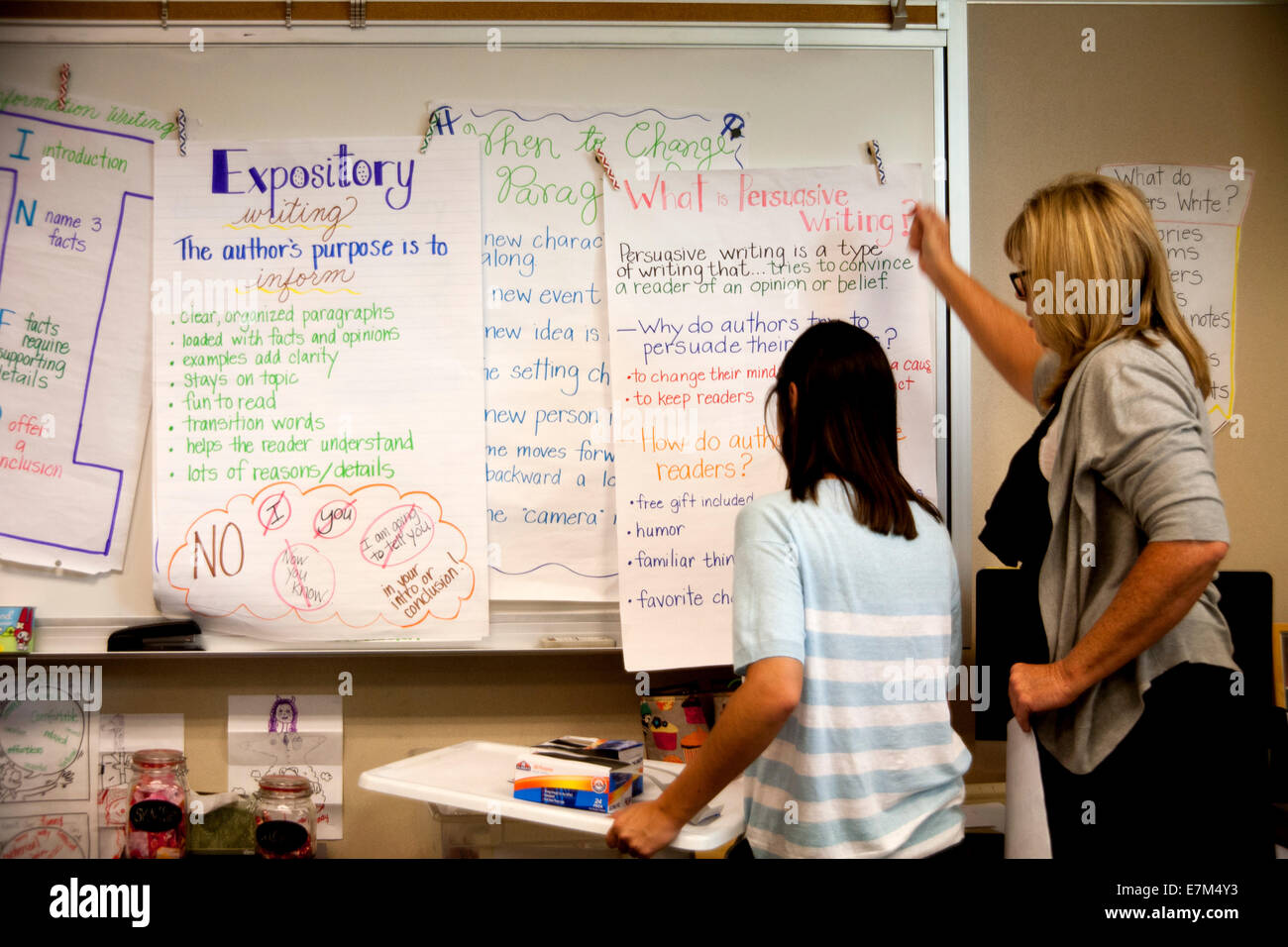 Teen girl dry erase board hi-res stock photography and images - Alamy
