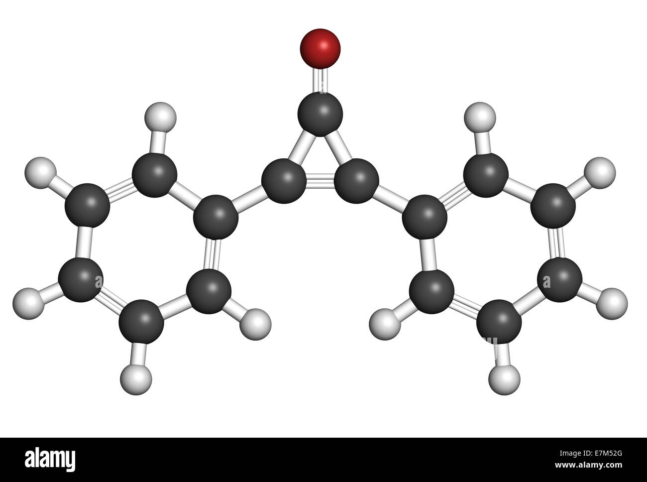 Diphencyprone (diphenylcyclopropenone) alopecia treatment drug molecule ...