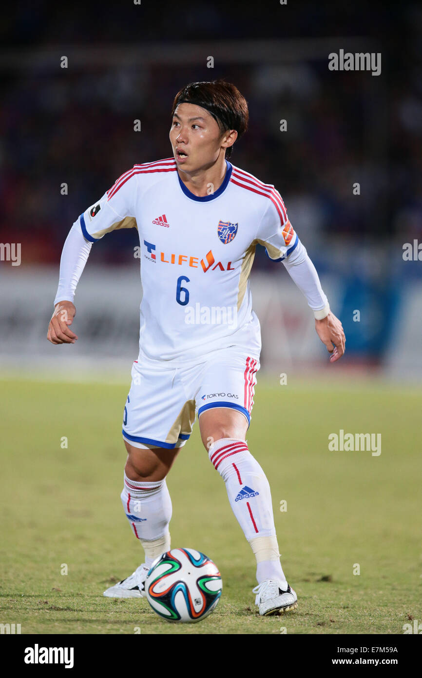 Kawasaki Todoroki Stadium, Kanagawa, Japan. 20th Sep, 2014. Kosuke Ota ...