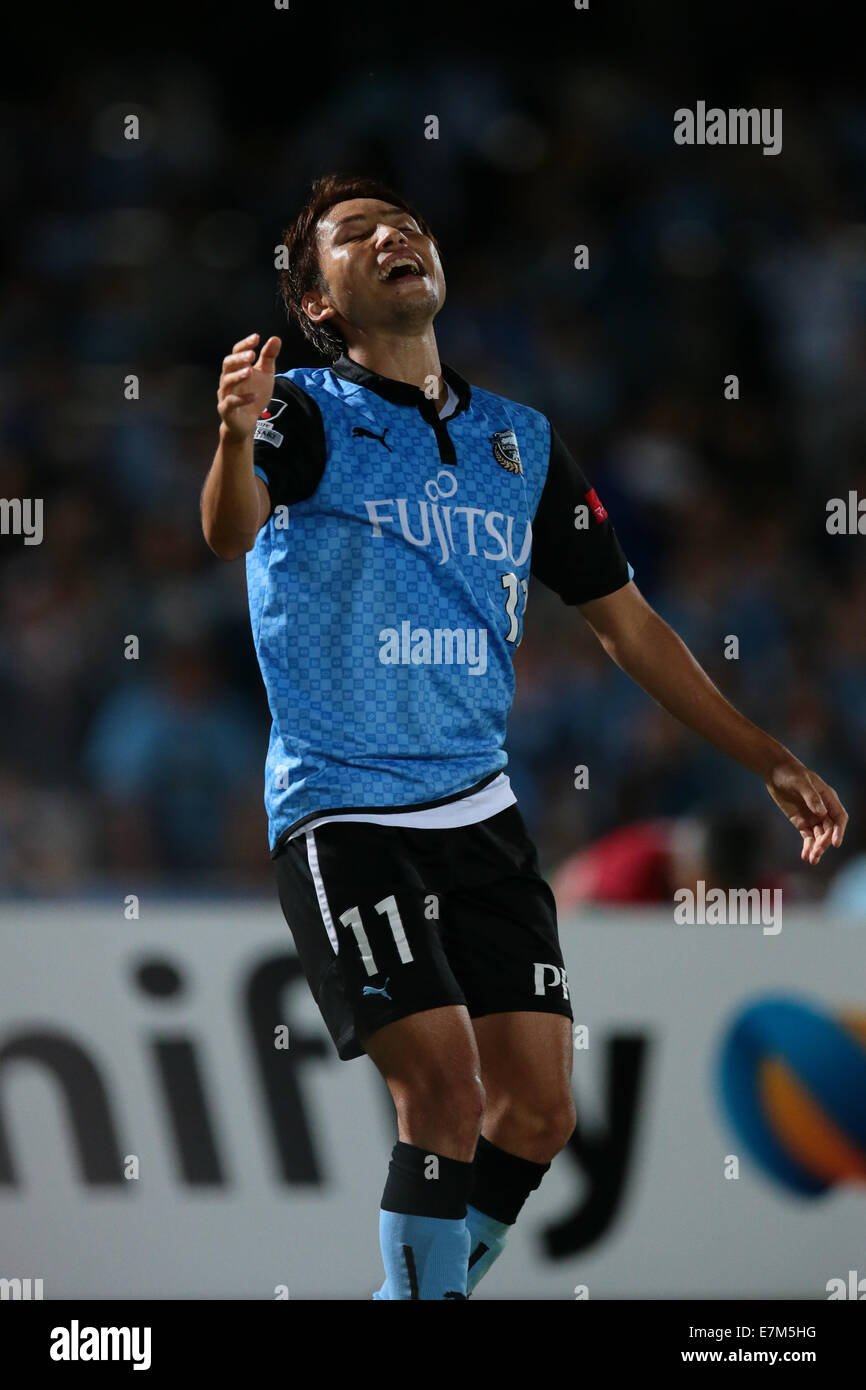 Kawasaki Todoroki Stadium, Kanagawa, Japan. 20th Sep, 2014. Yu ...