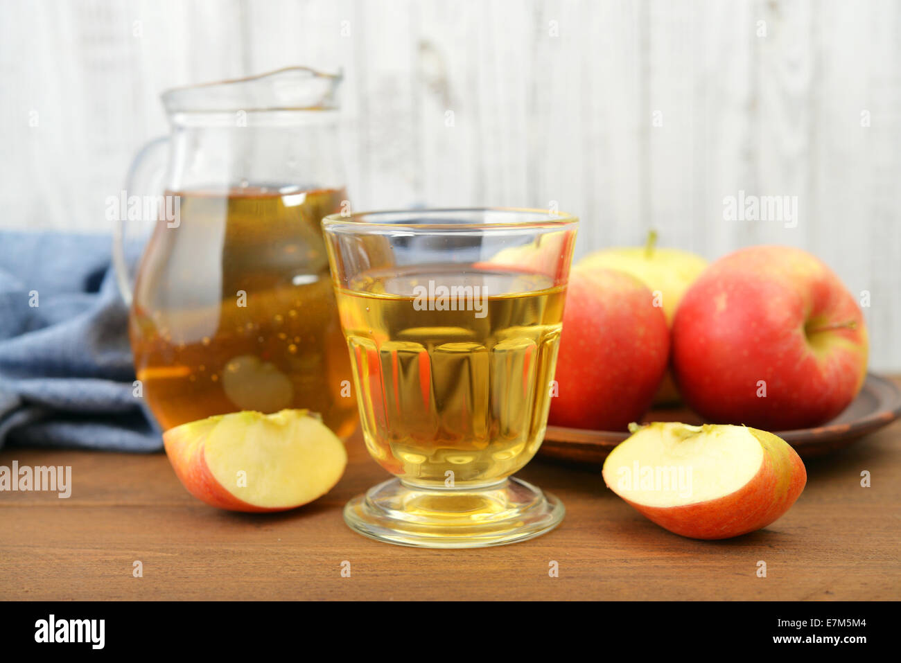 Glass of water apple juice hi-res stock photography and images - Alamy
