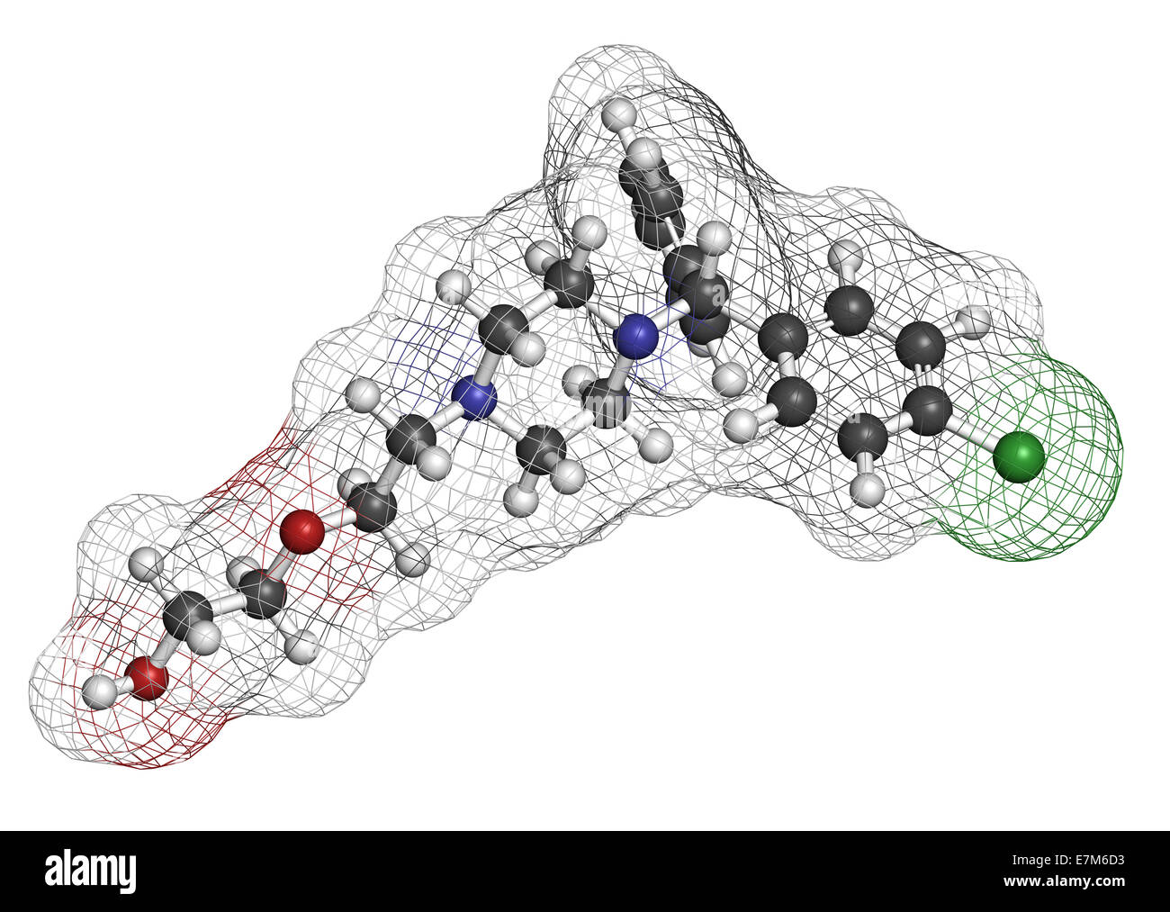 Hydroxyzine antihistamine drug. Used include treatment of itching ...