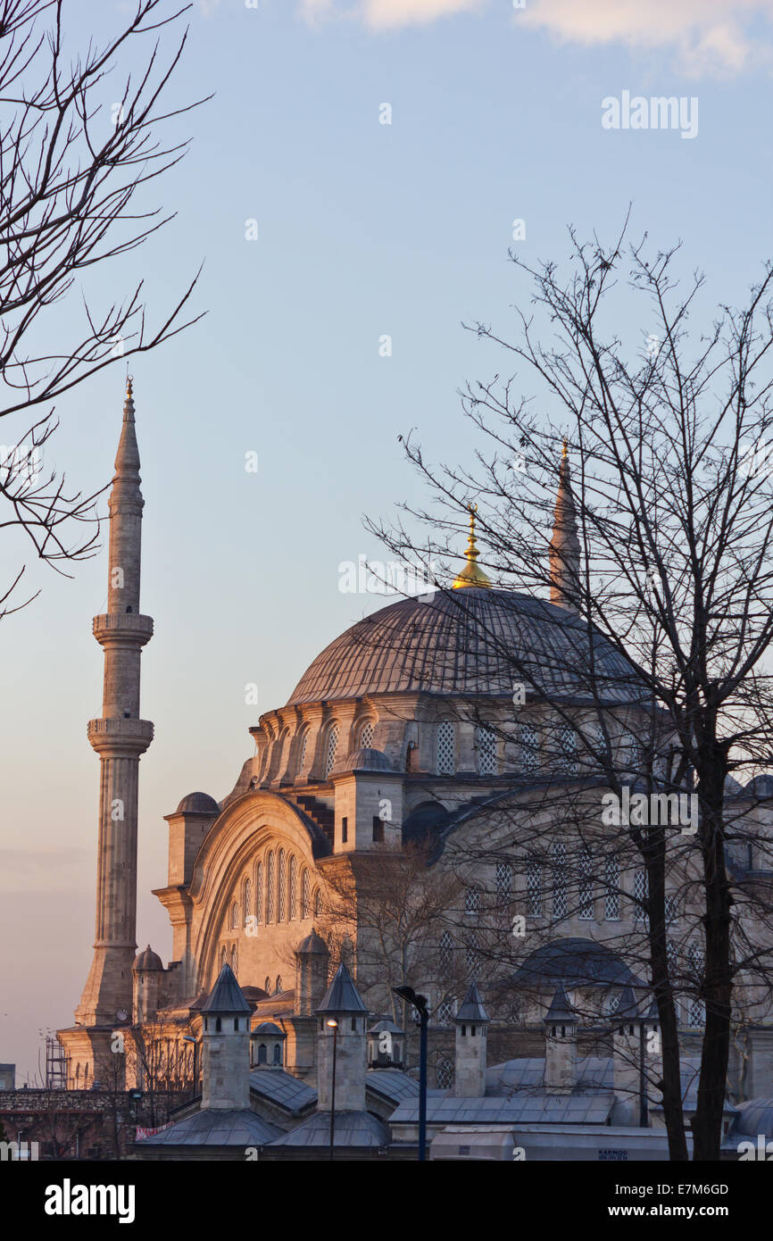 Mosque of the Istanbul. The style of the mosque is Baroque. It is made ...
