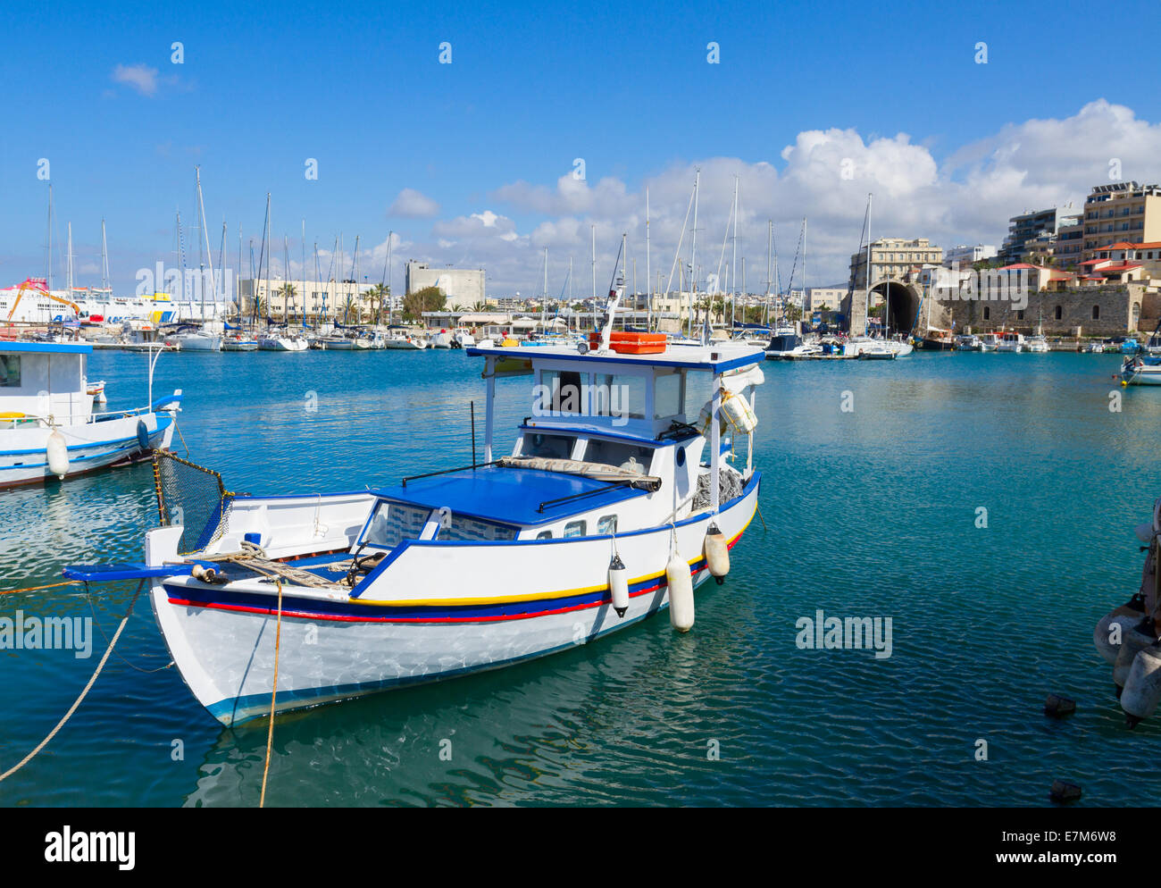 old port of Heraklion, Crete, Greece Stock Photo - Alamy