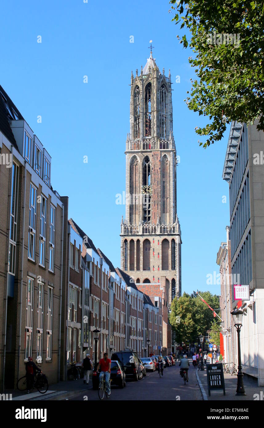The iconic 112m high Dom tower (Domtoren) in Utrecht, The Netherlands ...