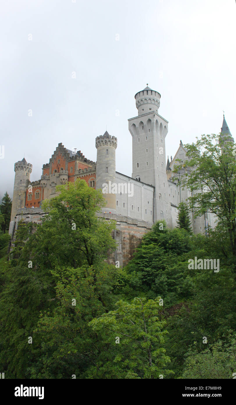 Exterior neuschwanstein castle built ludwig hi-res stock photography ...