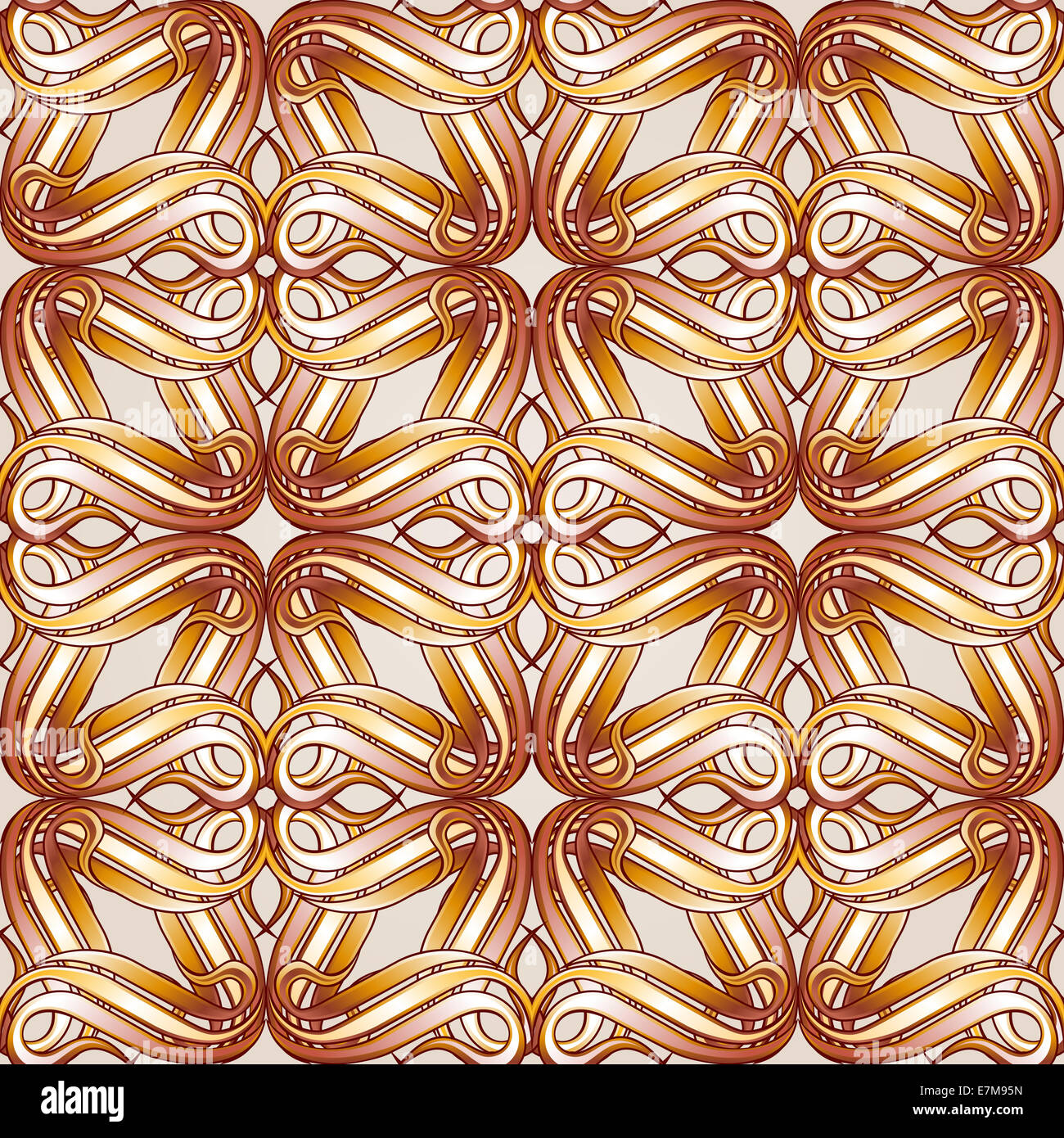 Seamless abstract floral pattern in beige color Stock Photo - Alamy