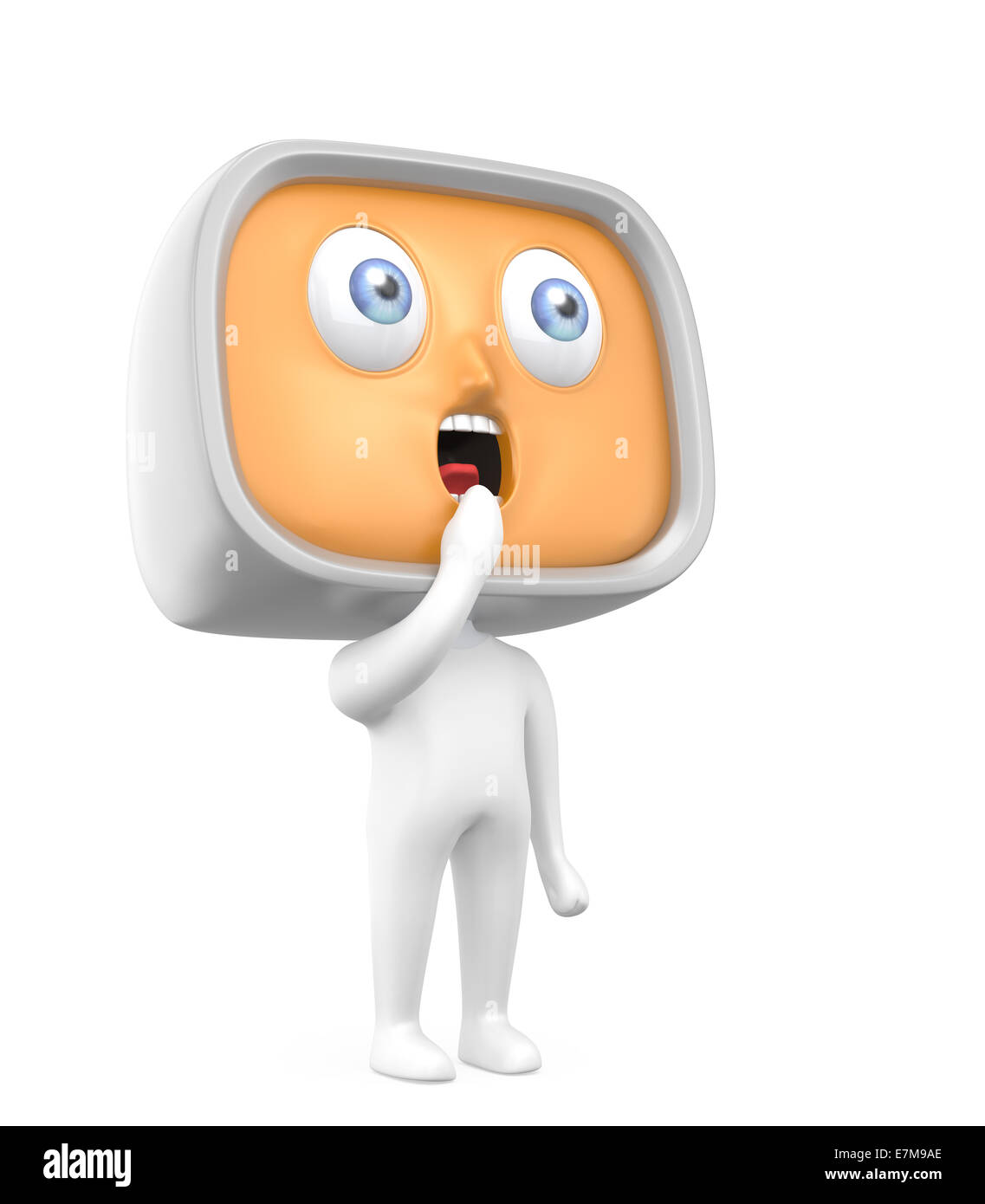 Cartoon curious man Cut Out Stock Images & Pictures - Alamy